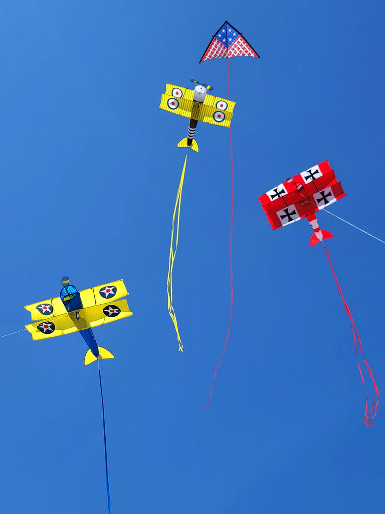 65" Giant Red Baron Tri-Plane Kite – Kitty Hawk Kites