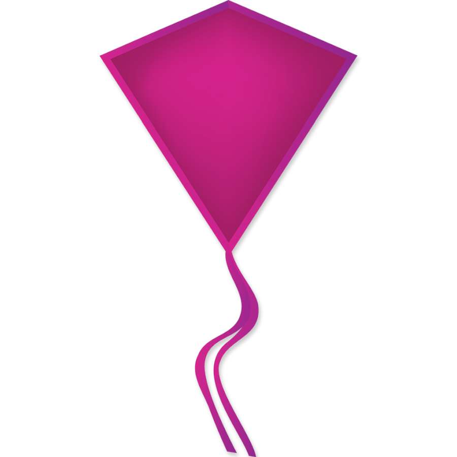 30" Solid Color Diamond Kite - Ultraviolet – Kitty Hawk Kites