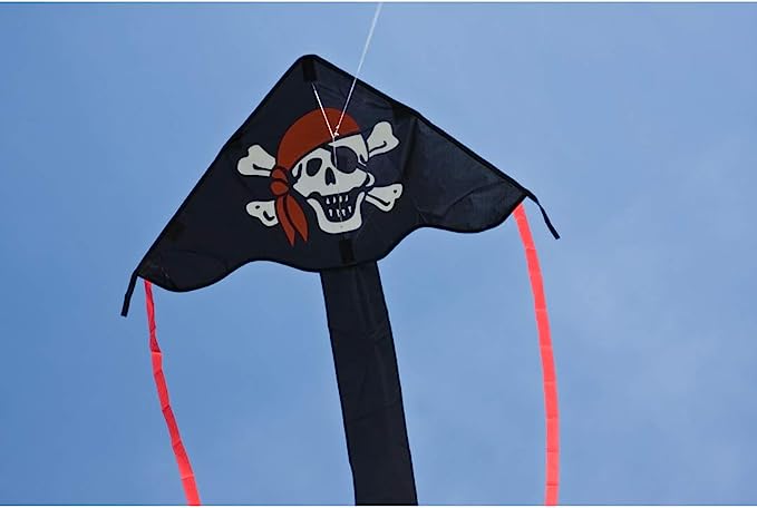47" Simple Flyer Delta Kite - Jolly Roger – Kitty Hawk Kites