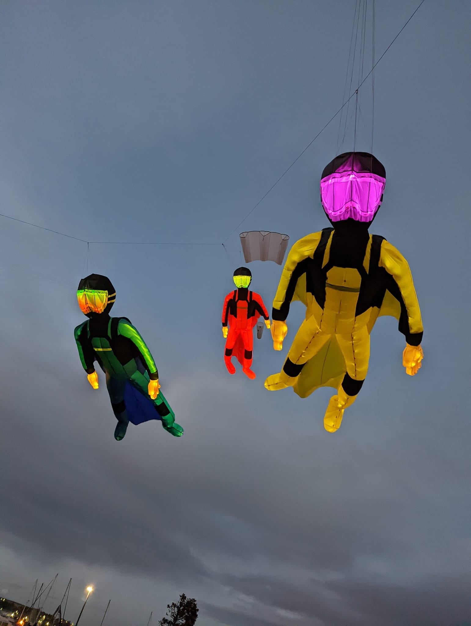 TJ's Wing-Suited Sky Diver Inflatable - Light Blue – Kitty Hawk Kites