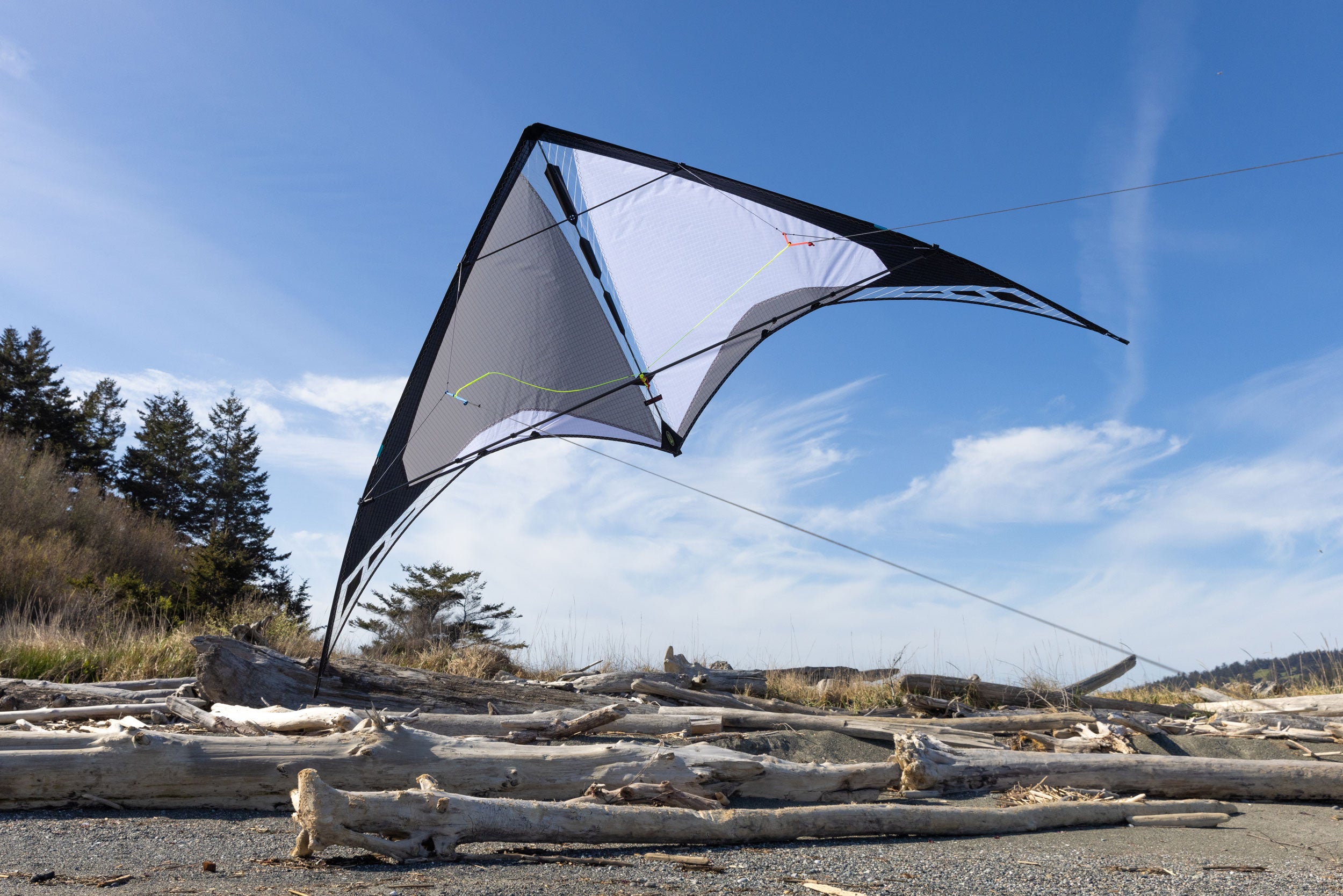 Prism Aether Sport Kite - Smoke – Kitty Hawk Kites Online Store