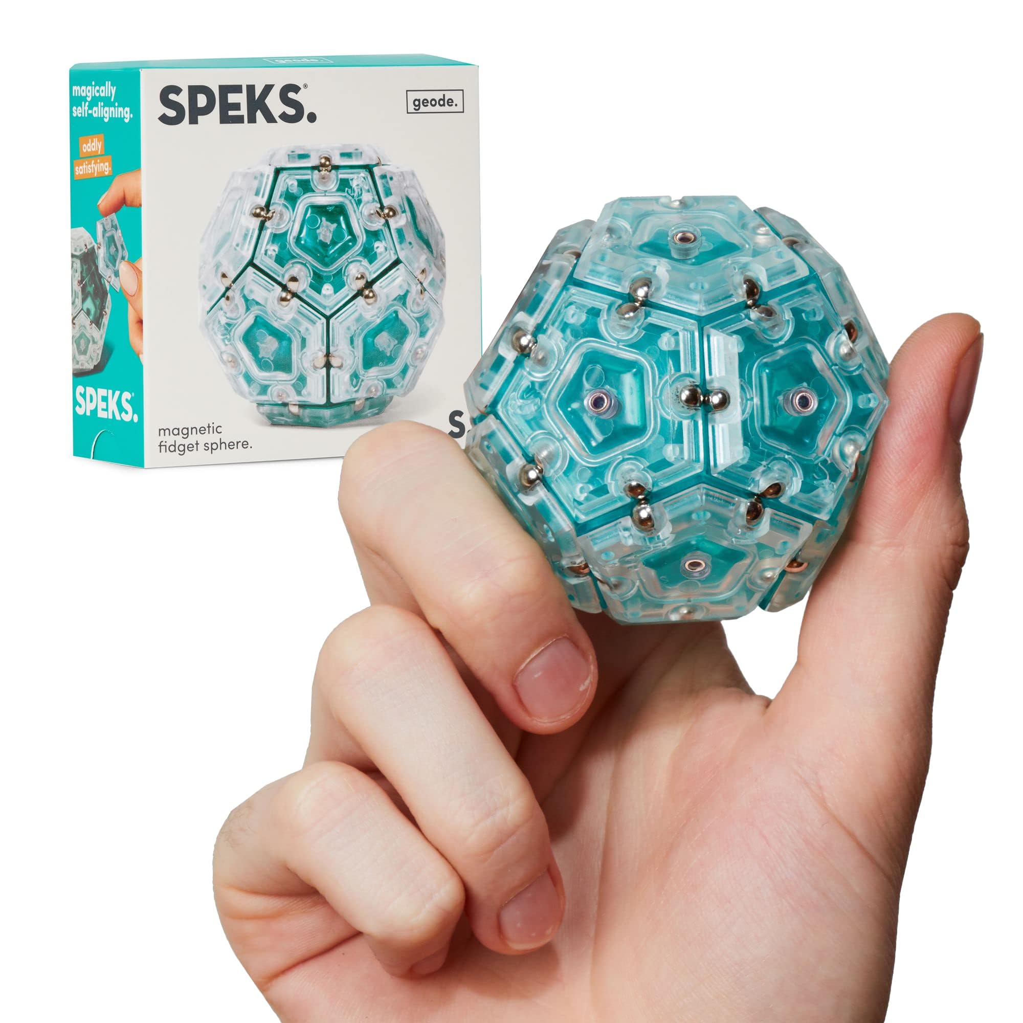 Speks Geode Sphere Magnetic Fidget Toy - Aqua – Kitty Hawk Kites