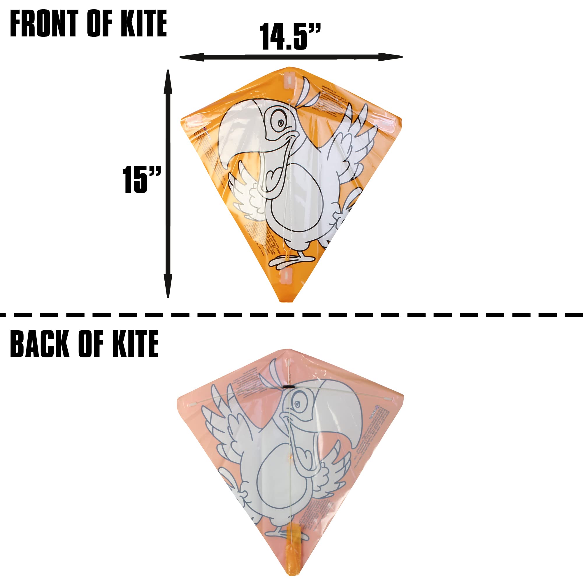 X Kites Color-Me-Kite - Toucan – Kitty Hawk Kites