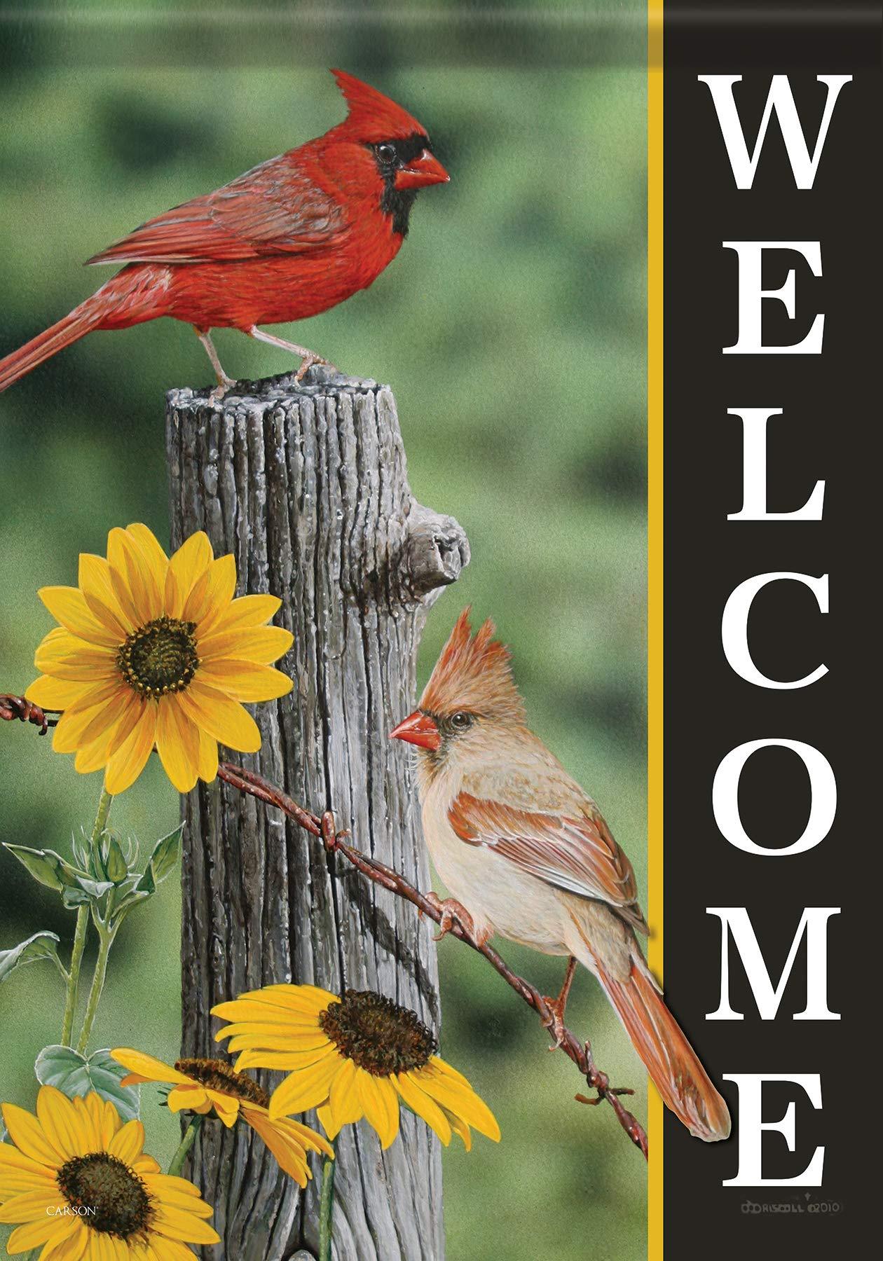 Fence Post Cardinal Garden Welcome Flag – Kitty Hawk Kites