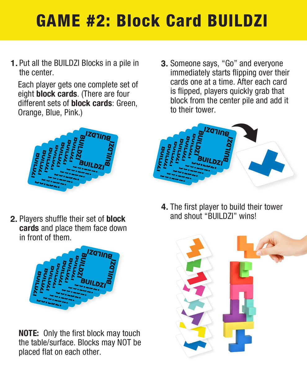 BUILDZI by TENZI - The Fast Stacking Building Block Game for The Whole ...